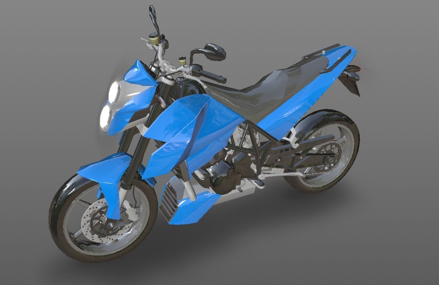 3D model KTM Duke Bike New Design 2023 3D model Game Ready Asset VR ...