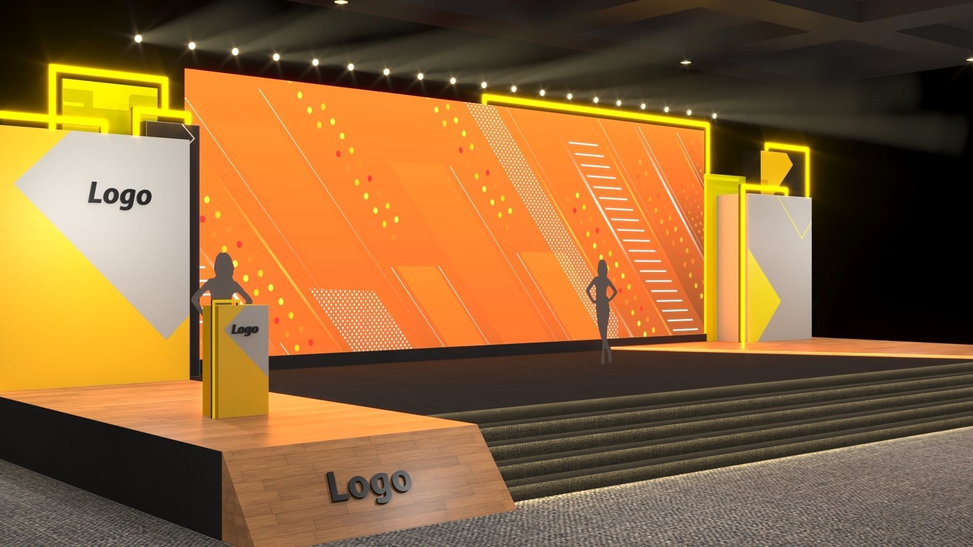 Event Stage 3D model | CGTrader