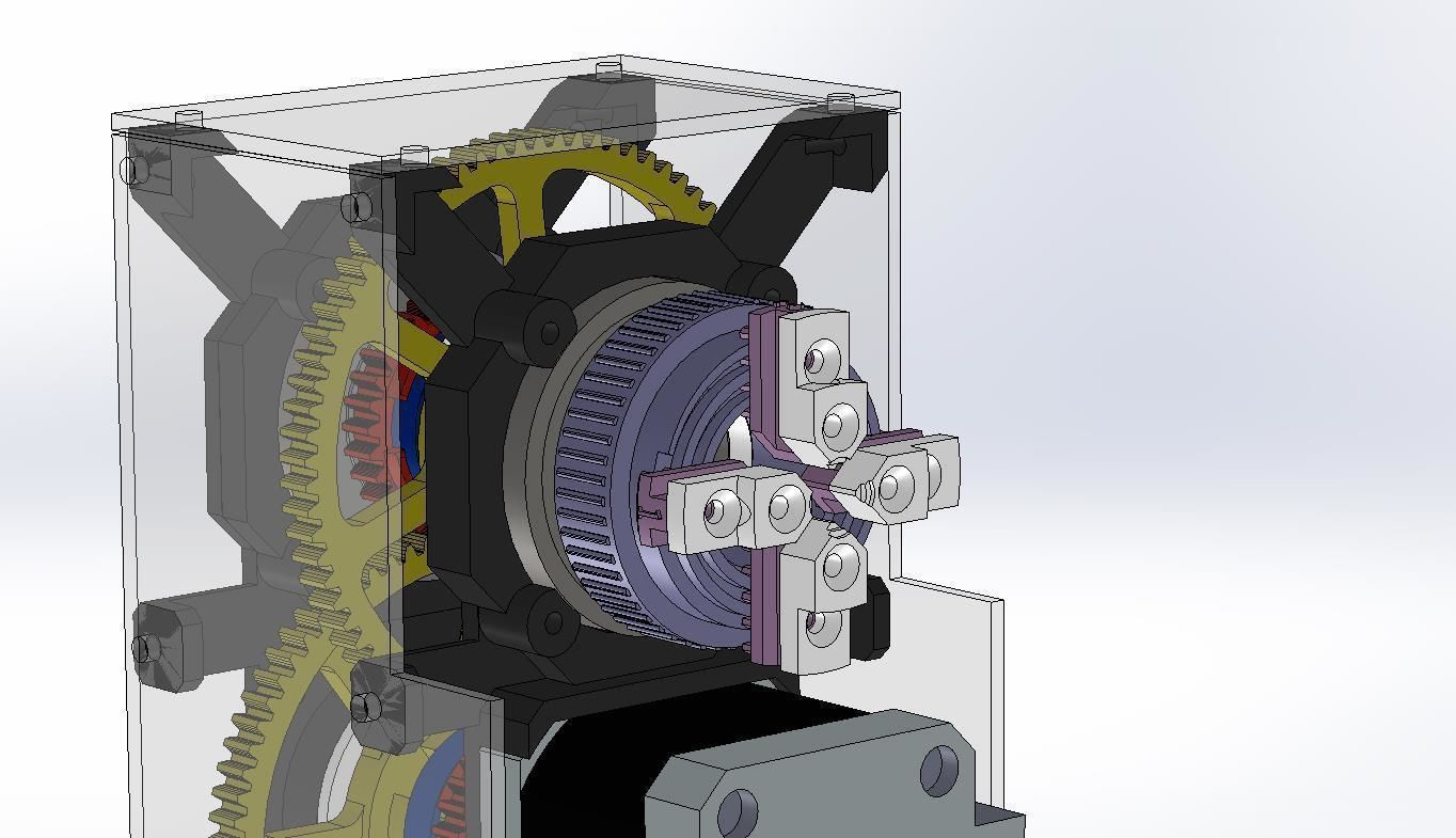 3D model of a rotary axle with a four-jaw chuck 3D model 3D printable ...