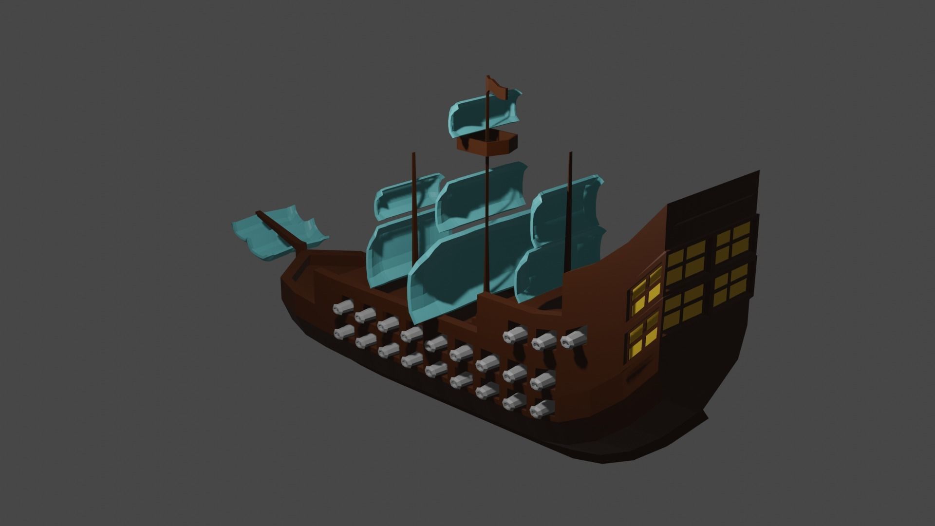 Pirate Ship PirateShip 3D model | CGTrader