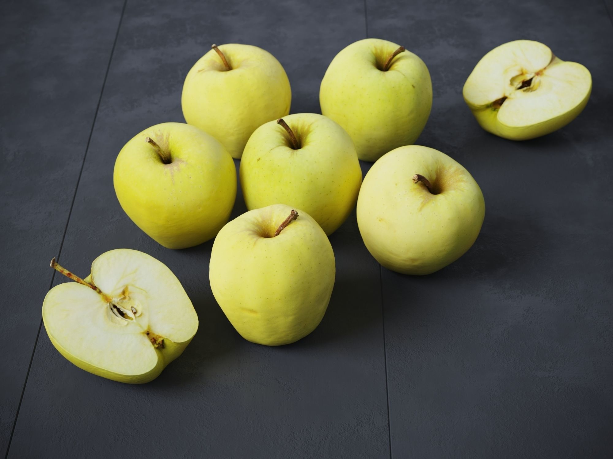 Golden Apples 3D model | CGTrader