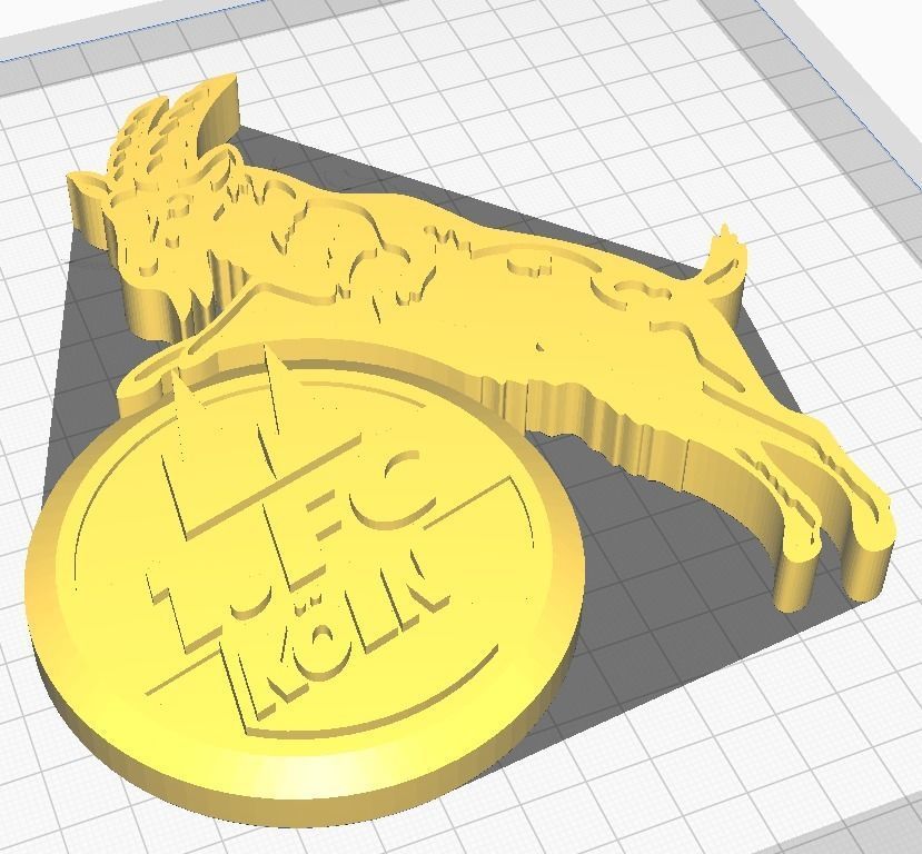 FC Koln Wall Sign 3D model 3D printable | CGTrader