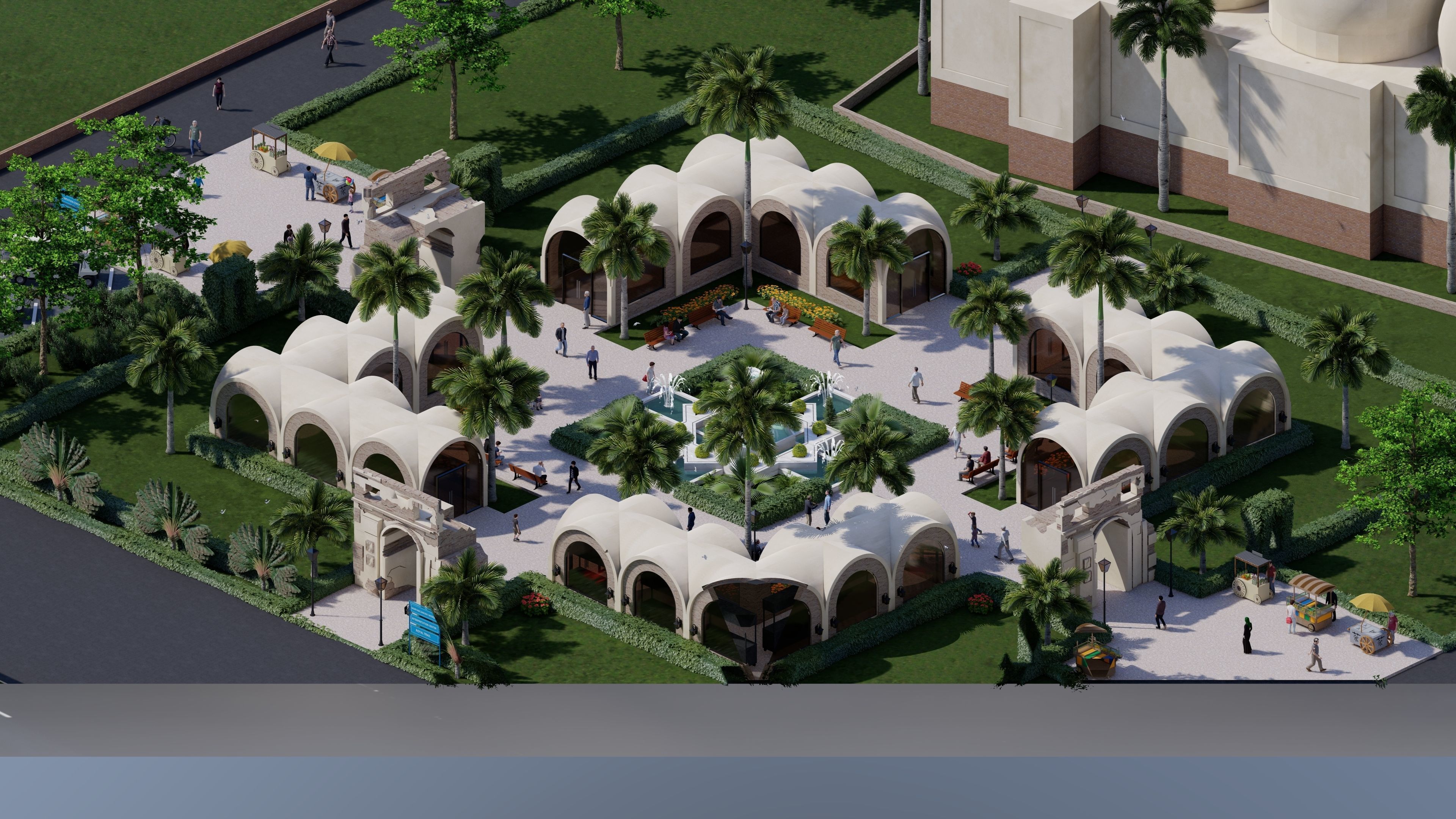 archaeological research and interpretation center 3D model animated ...