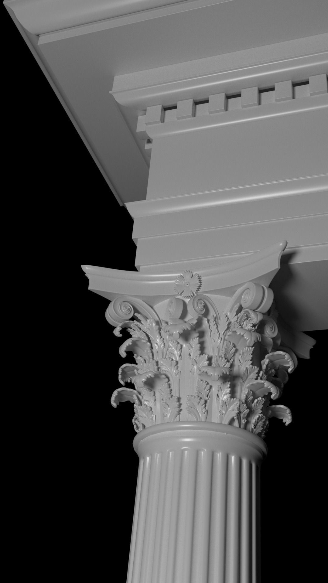 Corinthian Column 3D model | CGTrader