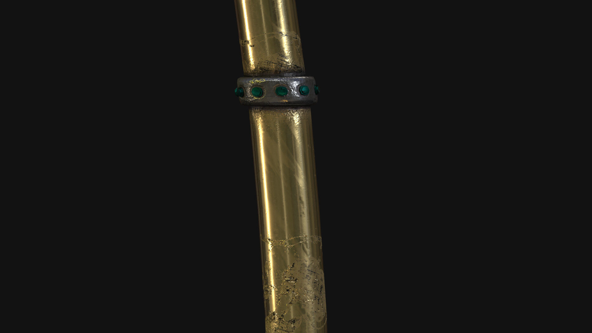 Magic Weapon with crystal - high poly 3D model | CGTrader