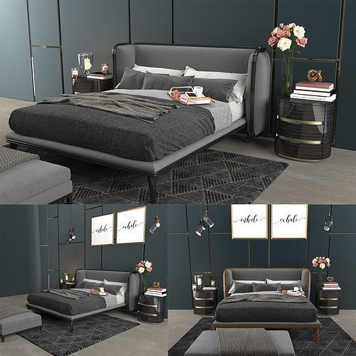 new bed 1 3D model | CGTrader