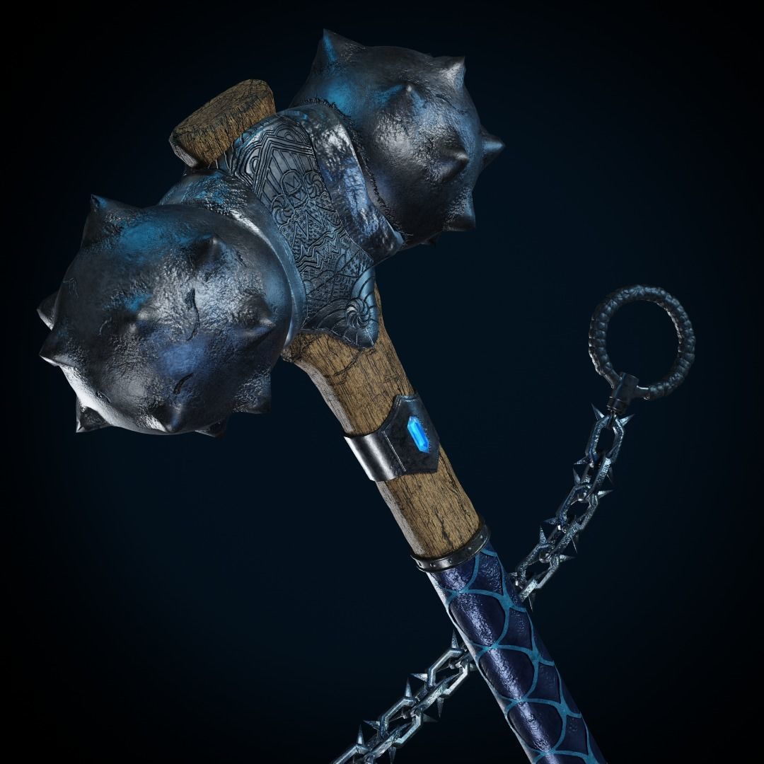Chain hammer free VR / AR / low-poly 3D model | CGTrader