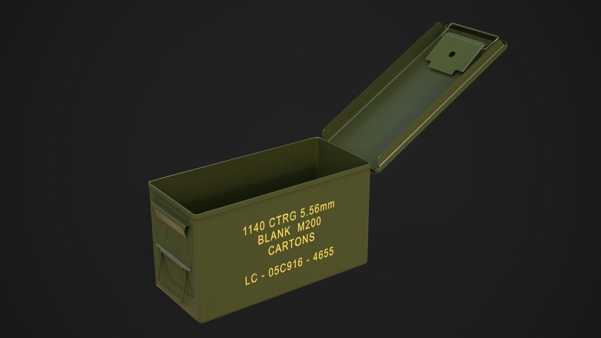 3D model Ammo box 3A VR / AR / low-poly | CGTrader