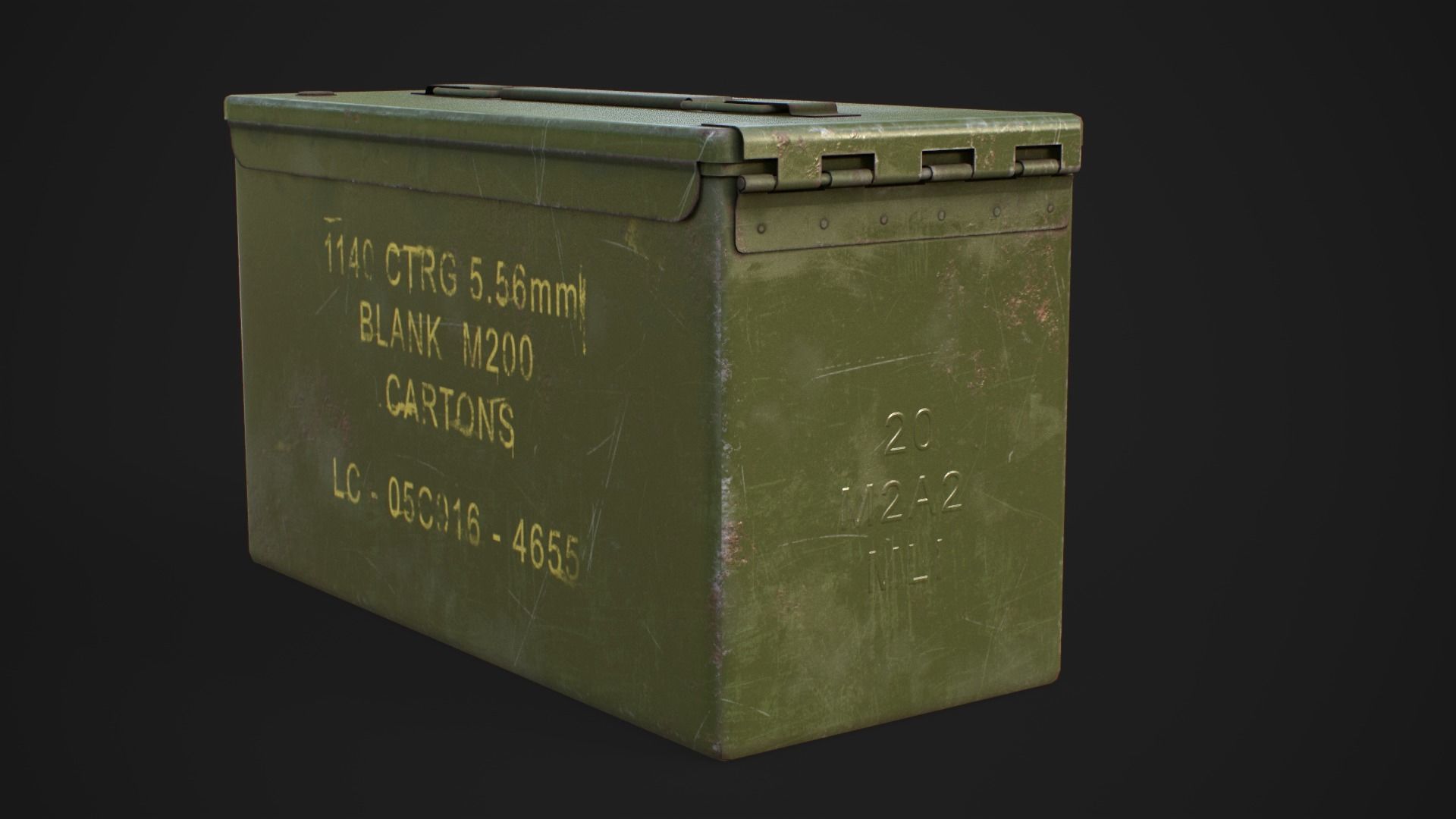 3D model Ammo box 4A VR / AR / low-poly | CGTrader