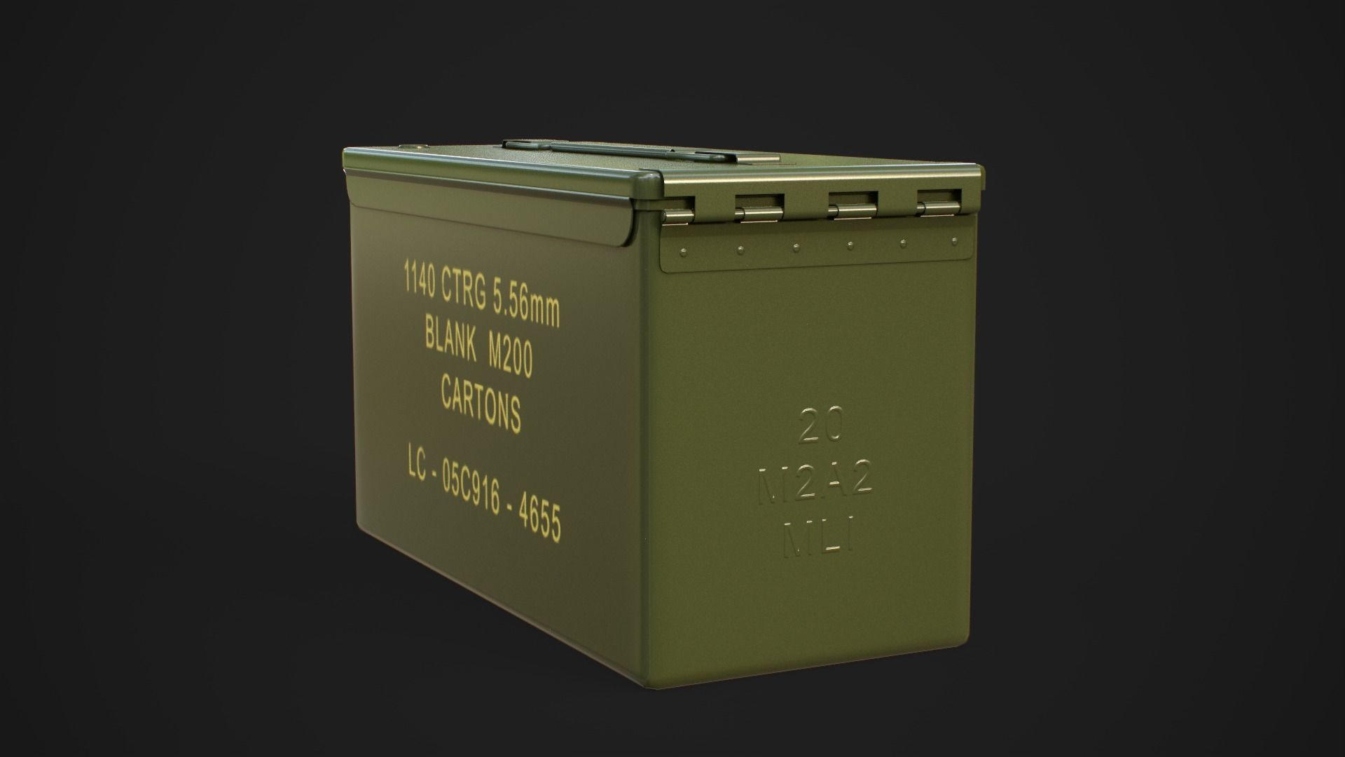 3D model Military ammo boxes VR / AR / low-poly | CGTrader