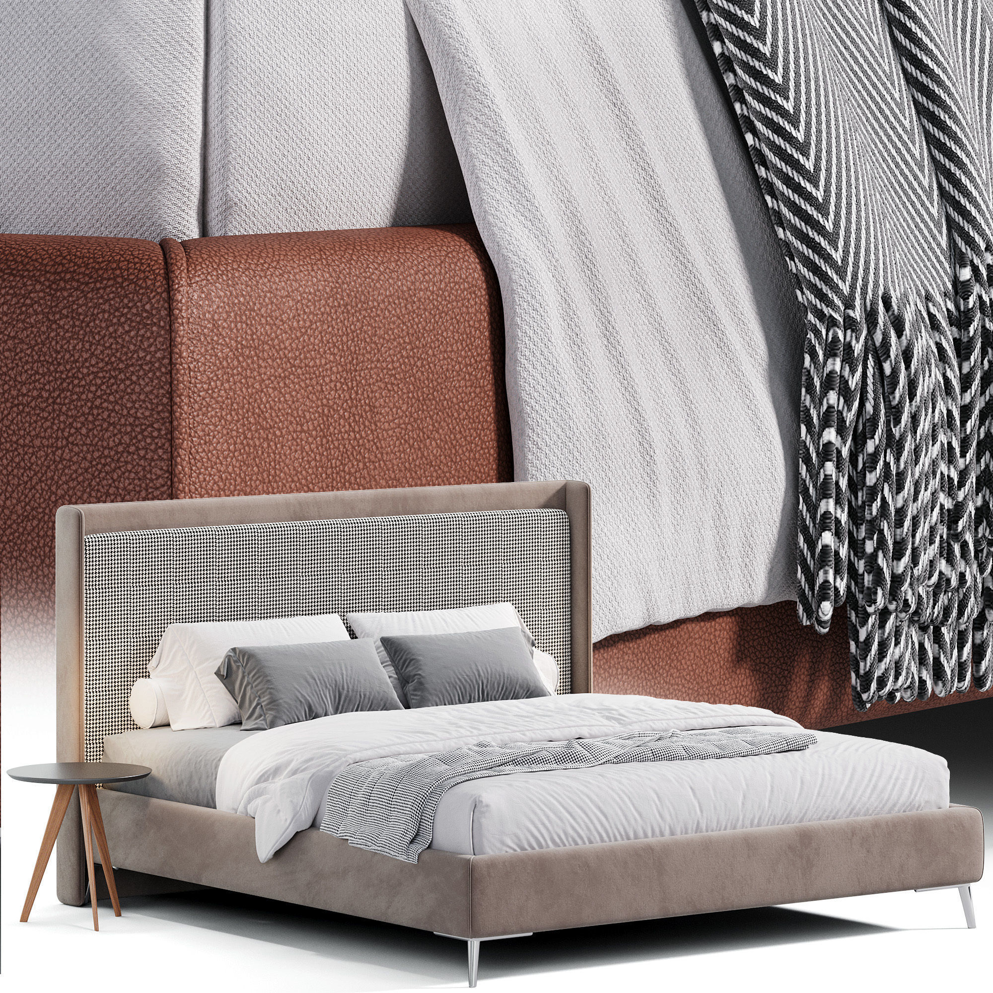 Rovigo bed by Como Casa 3D model | CGTrader