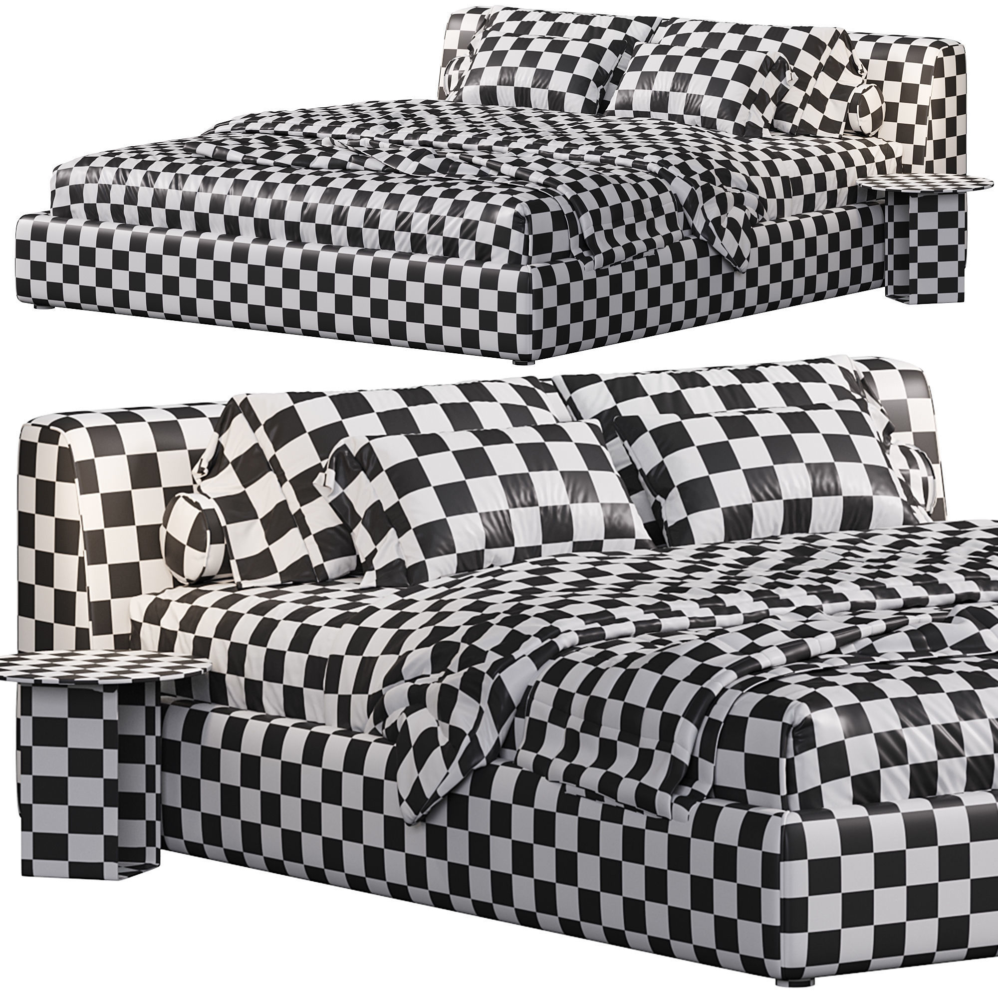 Sava bed by Como Casa 3D model | CGTrader