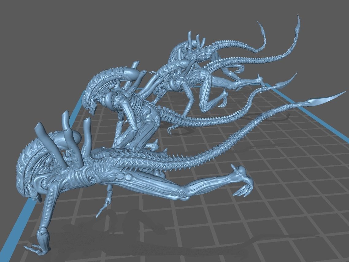 alien High Detail 3D print model 3D model 3D printable | CGTrader