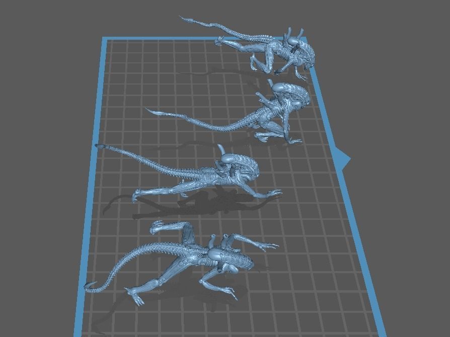 alien High Detail 3D print model 3D model 3D printable | CGTrader