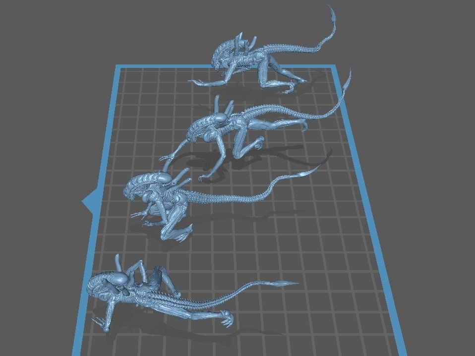 alien High Detail 3D print model 3D model 3D printable | CGTrader