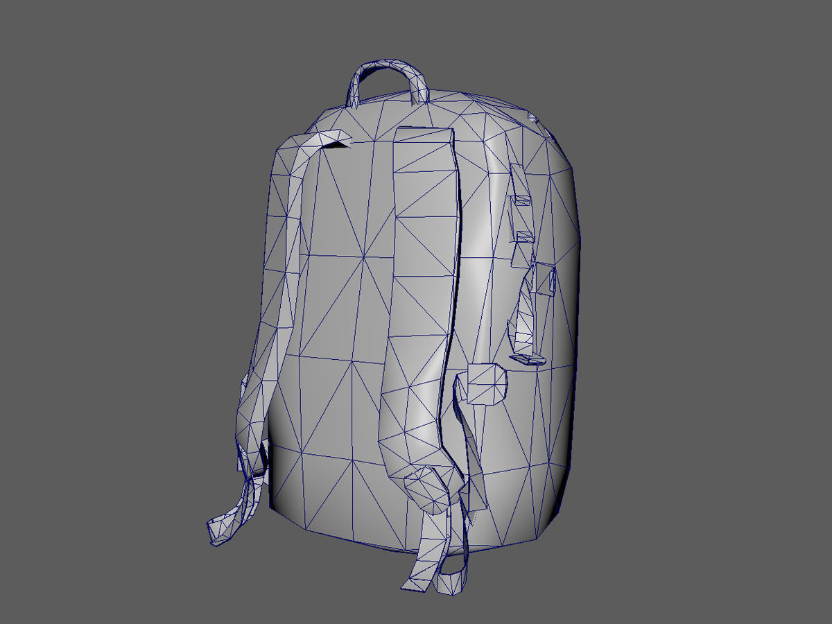 3D model Bag Backpack 3D model 004 VR / AR / low-poly | CGTrader