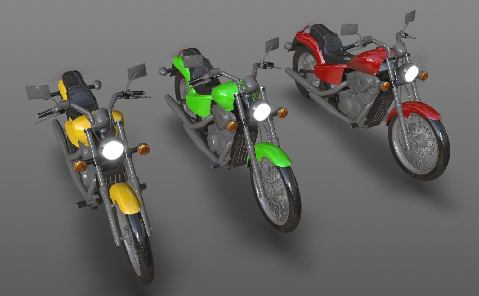 3D model Honda Shadow Bike 3D Model - Ready Game Asset VR / AR / low-poly | CGTrader