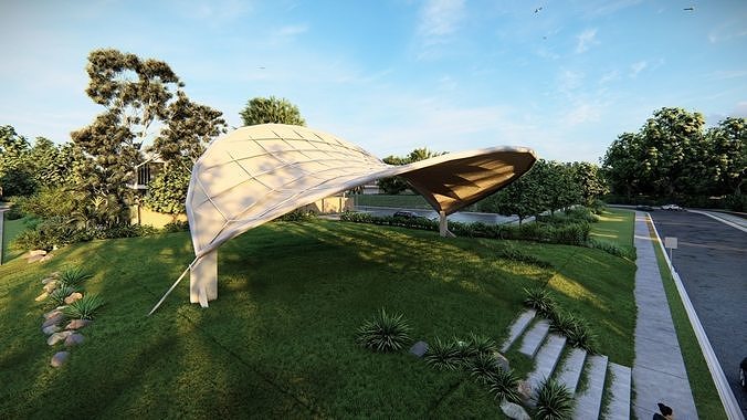 SHADE STRUCTURE 3D model | CGTrader