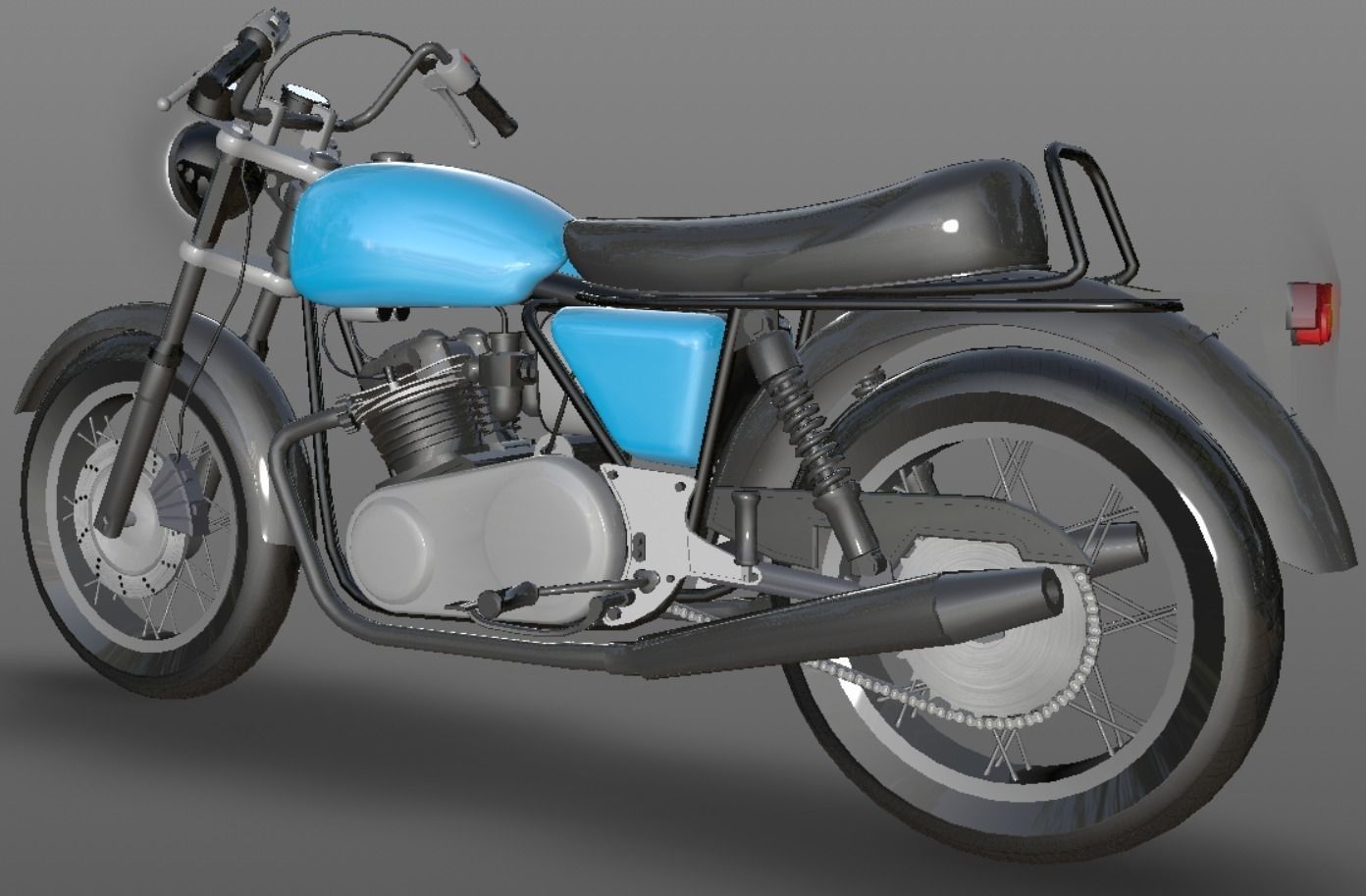 3D model Honda cb25 Bike 3D Model Cafe Bike Game Ready Asset VR / AR / low-poly | CGTrader
