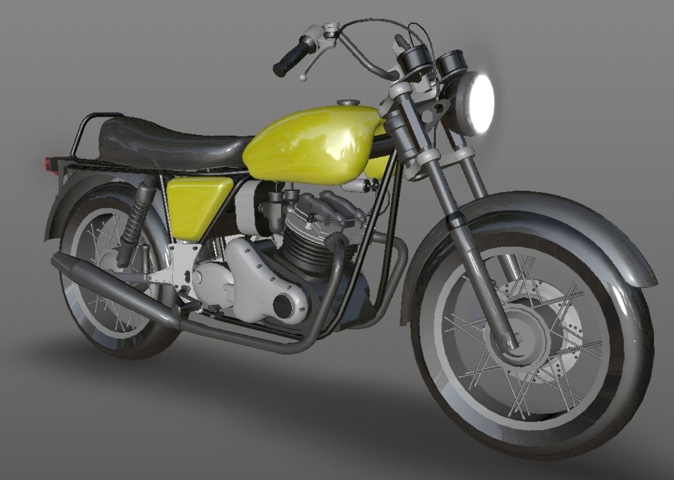 3D model Honda cb25 Bike 3D Model Cafe Bike Game Ready Asset VR / AR / low-poly | CGTrader