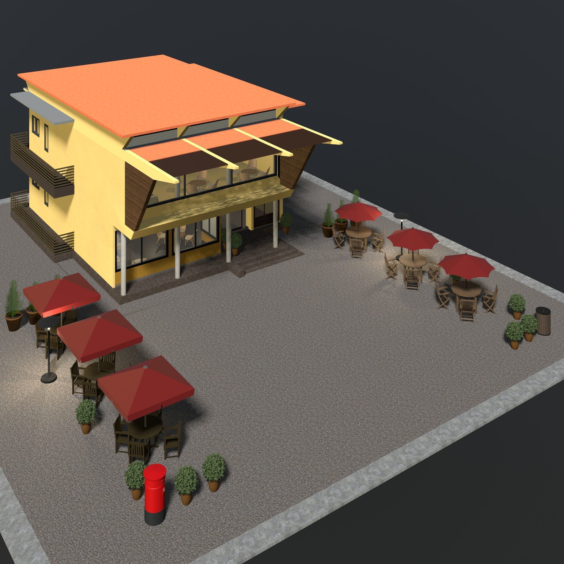 Cafe 2023-0007 3D model | CGTrader
