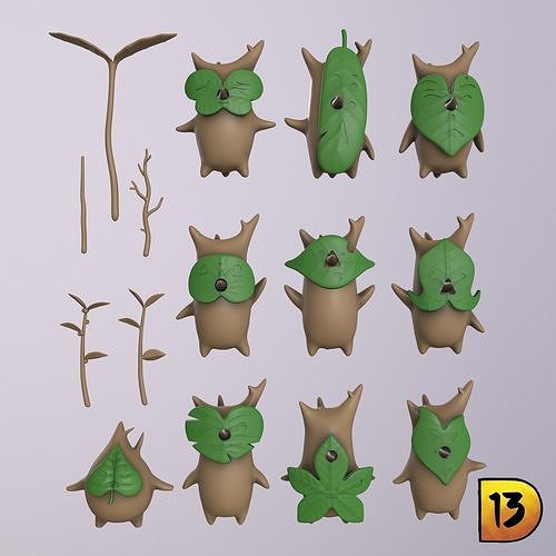 Korok Packages 3D model 3D printable | CGTrader