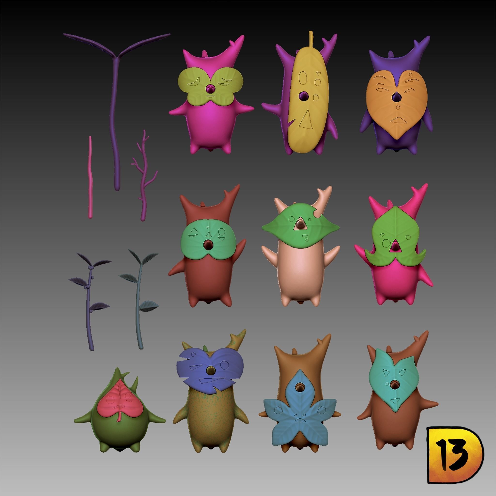 Korok Packages 3D model 3D printable | CGTrader