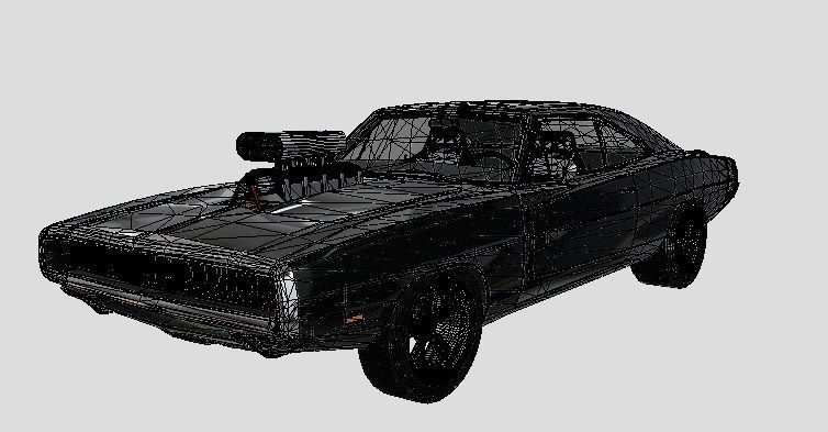 dominic-torettos-1970-dodge-charger-rt-fast-x 3D model | CGTrader