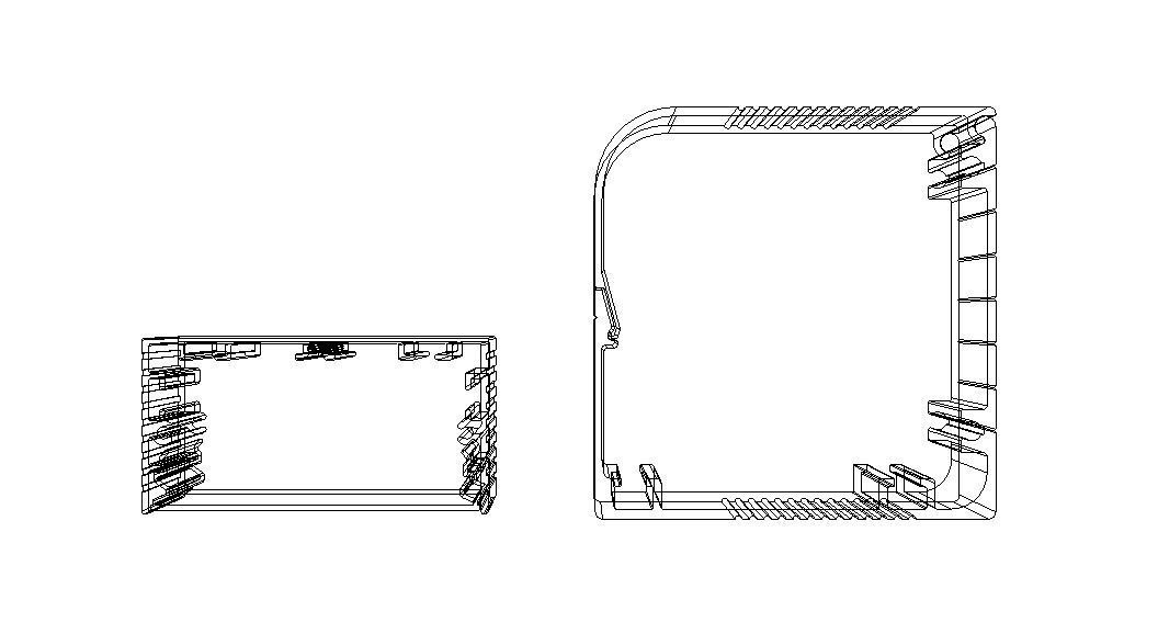 Aluminum Extruded Box Electronic Project Enclosure 3D model rigged ...