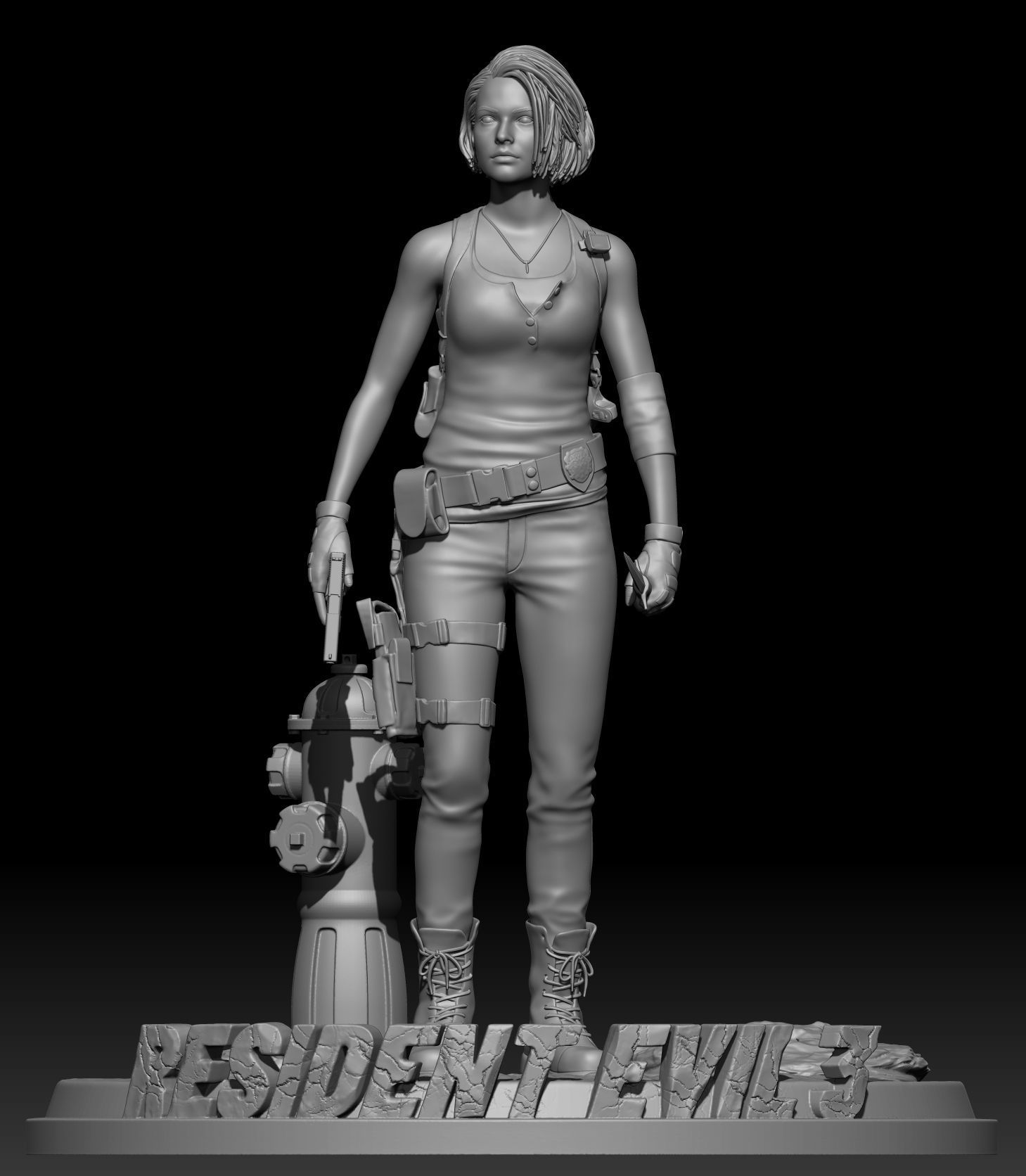 Jill Valentine-Resident evil 3 3D model 3D printable | CGTrader