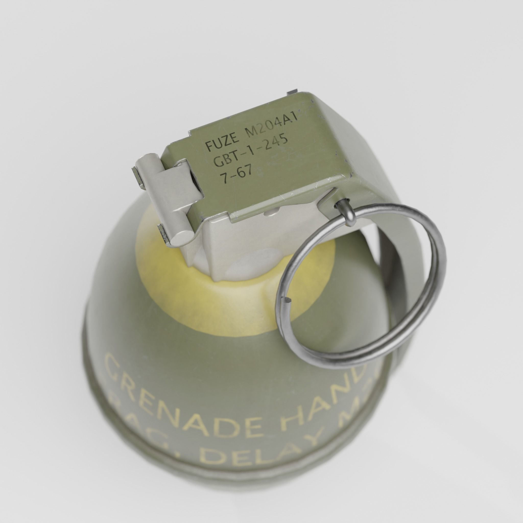 3D model Grenade M26 VR / AR / low-poly | CGTrader