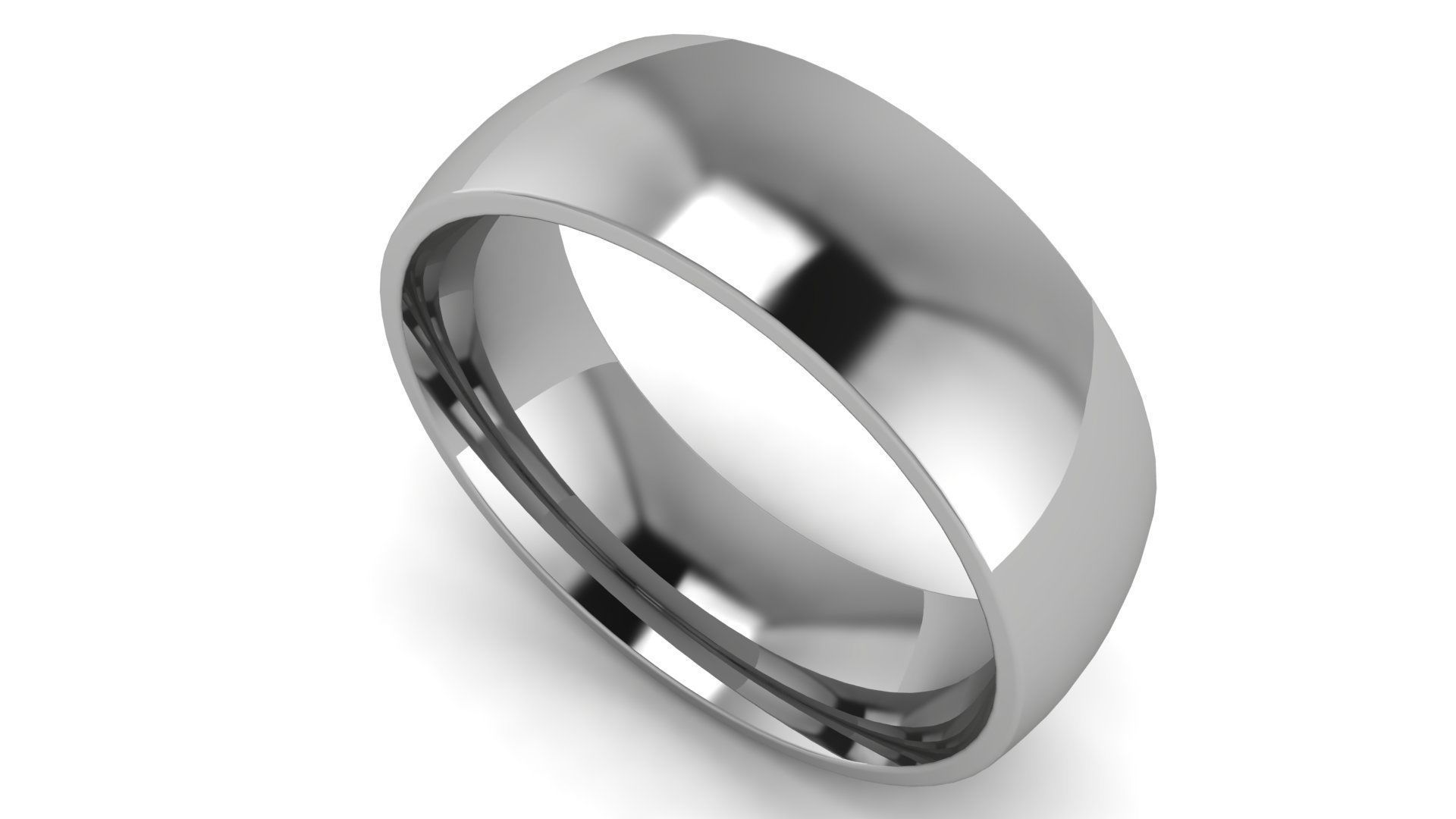 Traditional Wedding Band 7 mm Wide US SIZES 3D model 3D printable ...