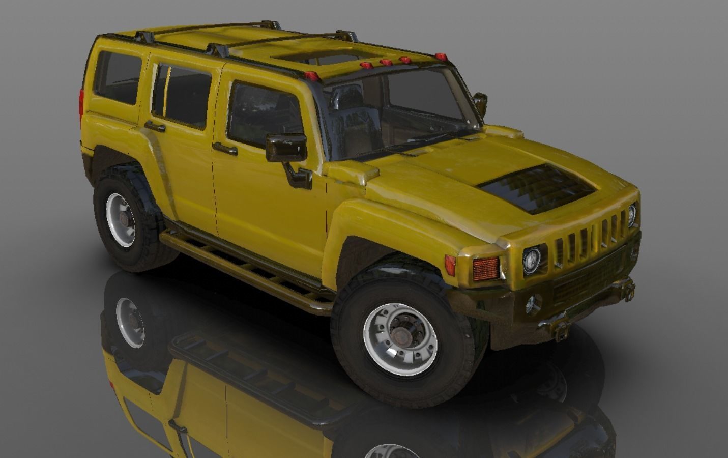 3D model Hummer H3 SUV 3D model Sports Cars Games VR / AR / low-poly ...