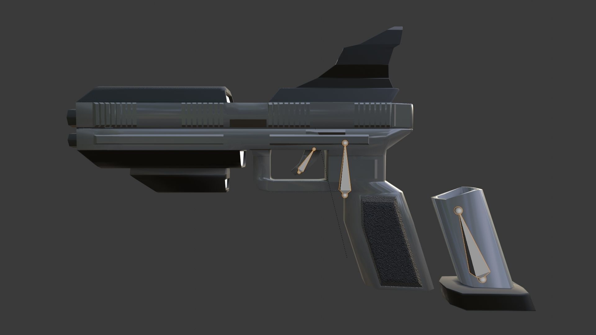 3D model Sci-Fi 9mm Pistol VR / AR / low-poly | CGTrader