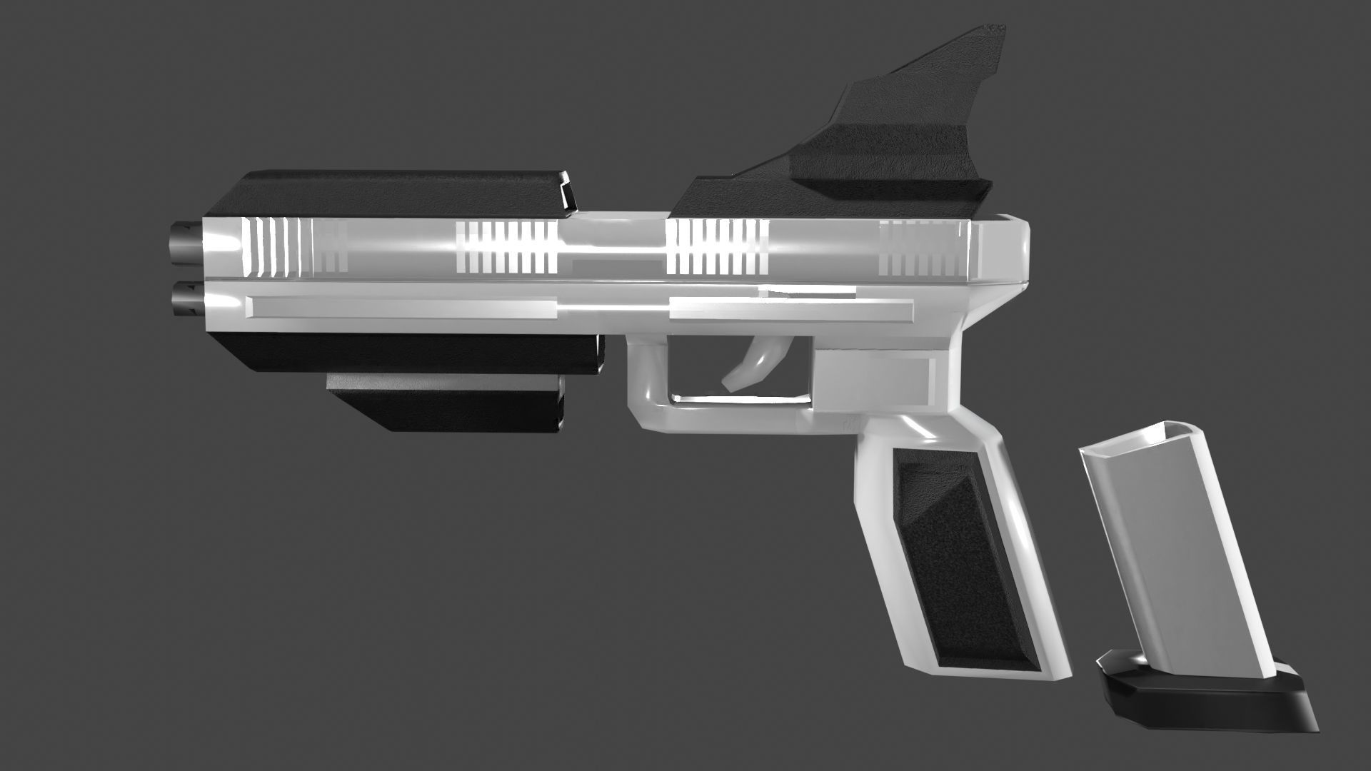 3D model Sci-Fi 9mm Pistol VR / AR / low-poly | CGTrader