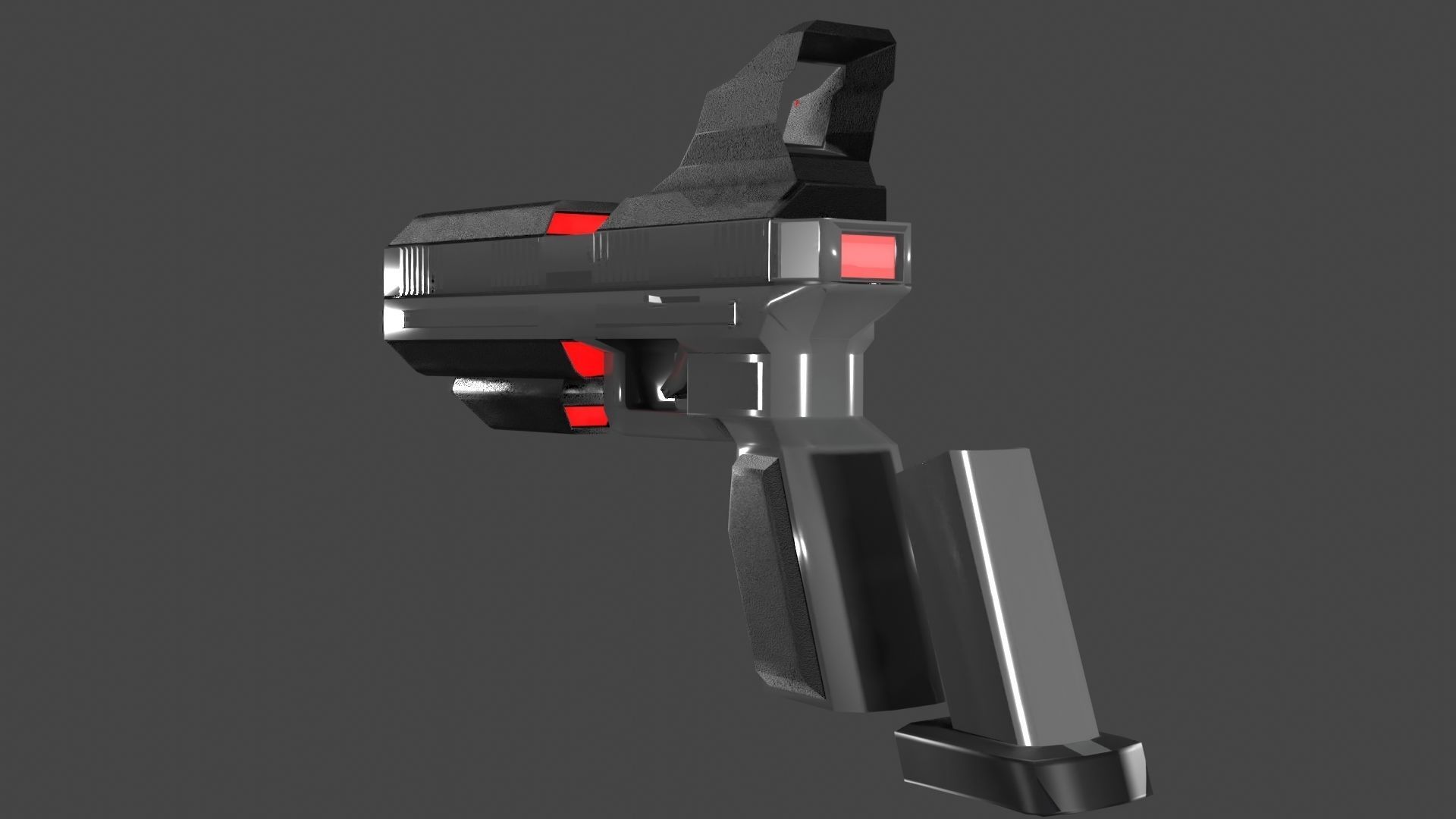 3D model Sci-Fi 9mm Pistol VR / AR / low-poly | CGTrader