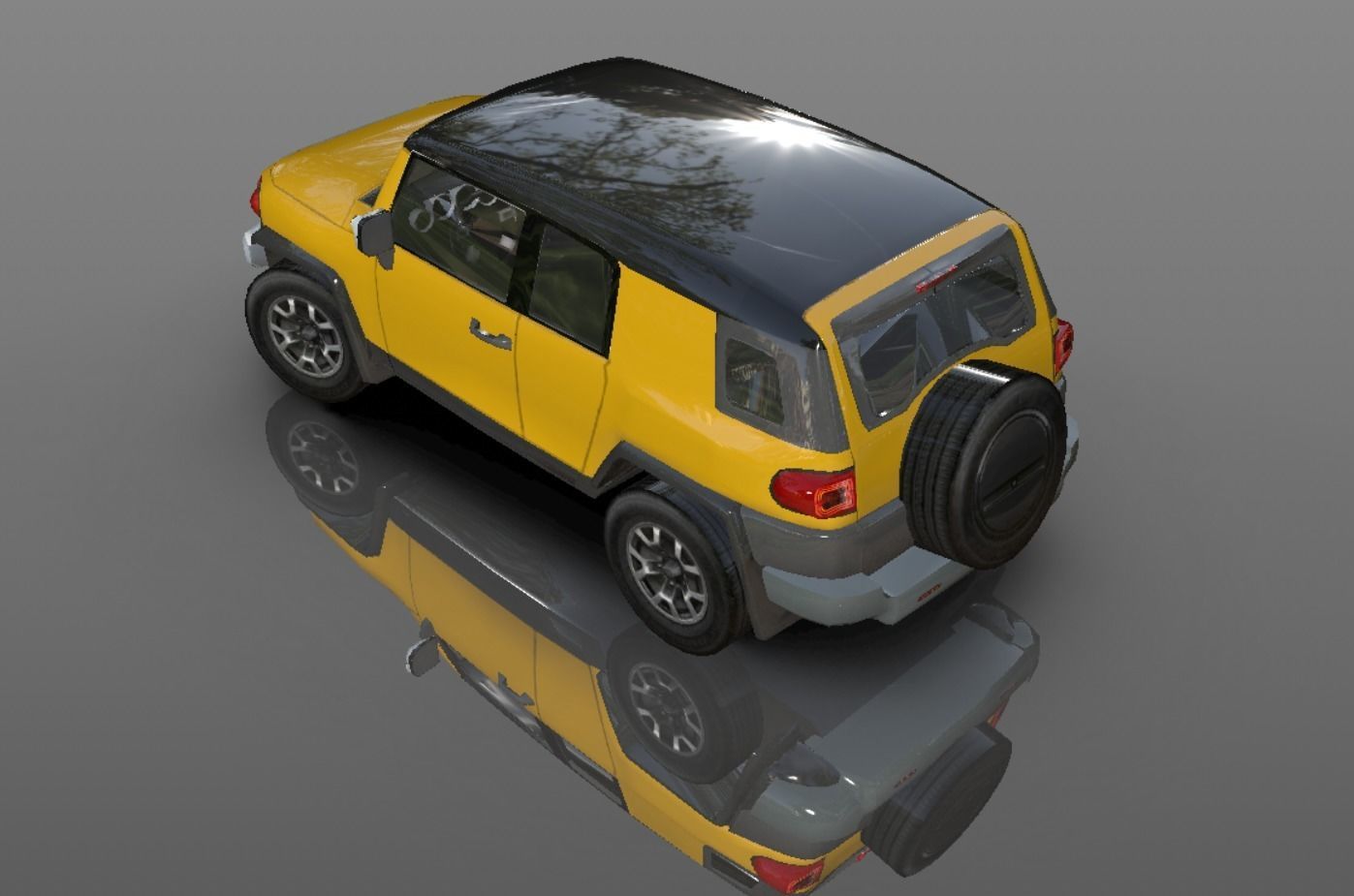 3D model Toyota FJ Cruiser 6 HQ 3D model Game Ready Asset VR / AR / low ...