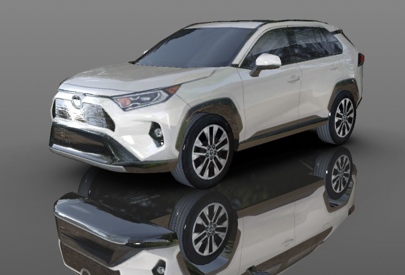 3D model Toyota RAV4 2019 3D model Lowpoly Game Ready Asset VR / AR ...