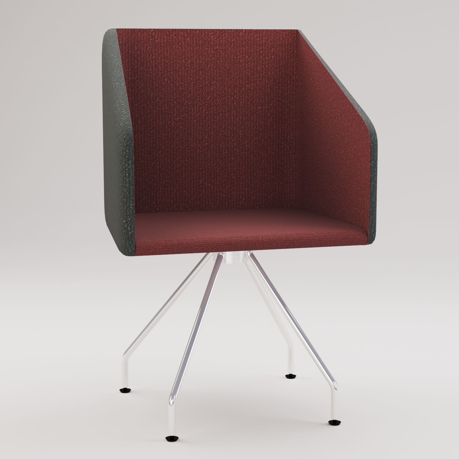 Box Swivel Armchair 3D model rigged | CGTrader