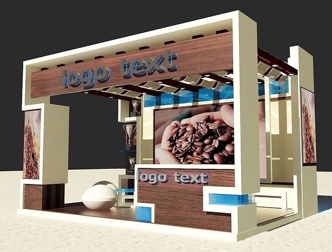Booth Exhibition Stand a132 3D model | CGTrader