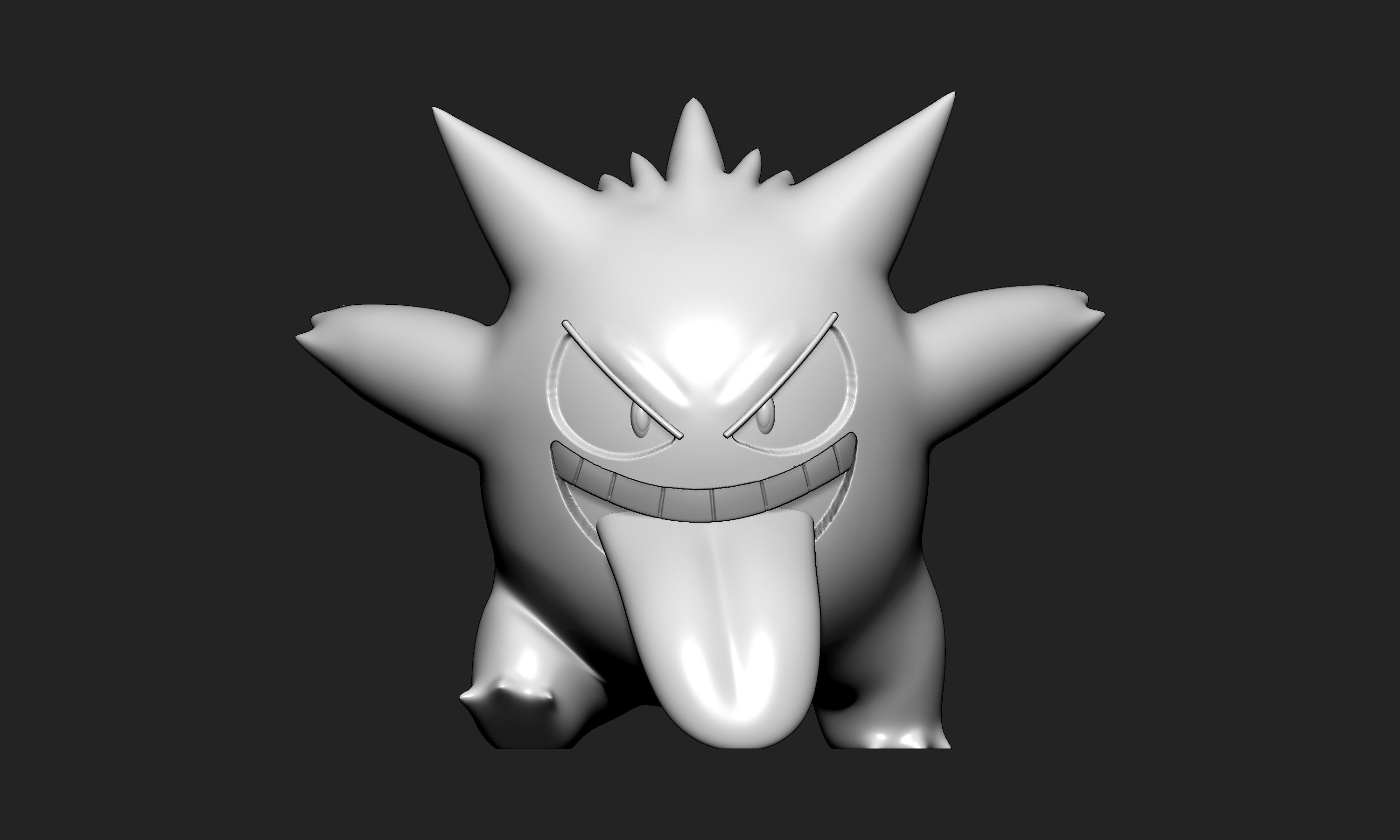 Pokemon - Gengar with 2 poses 3D model 3D printable | CGTrader
