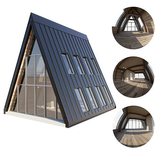 A - Frame House 3D model | CGTrader