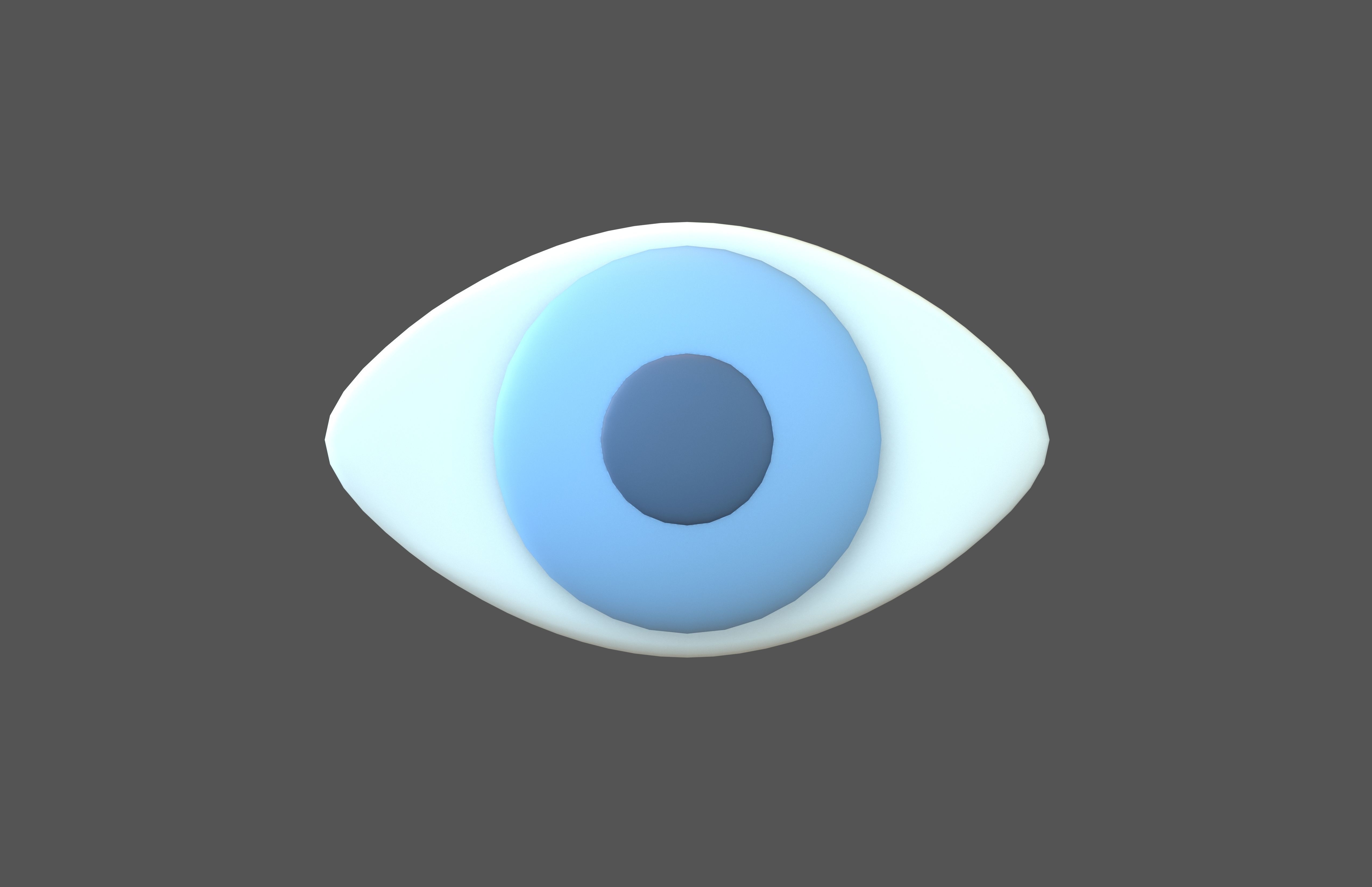 3D model Eyes Symbol V1 001 VR / AR / low-poly | CGTrader
