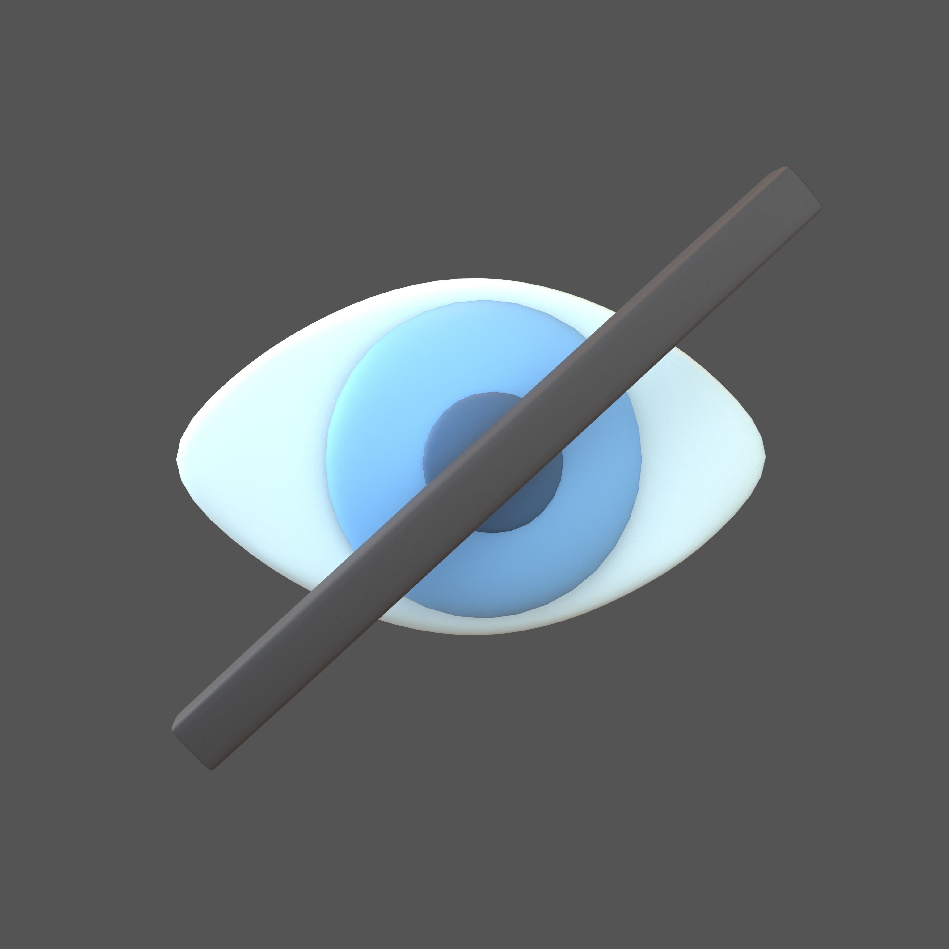 3D model Invisibility Icon V1 001 VR / AR / low-poly | CGTrader