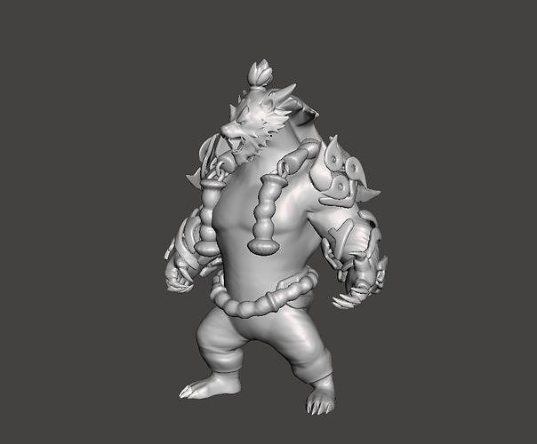 Inkshadow Volibear 3D Model 3D model 3D printable | CGTrader