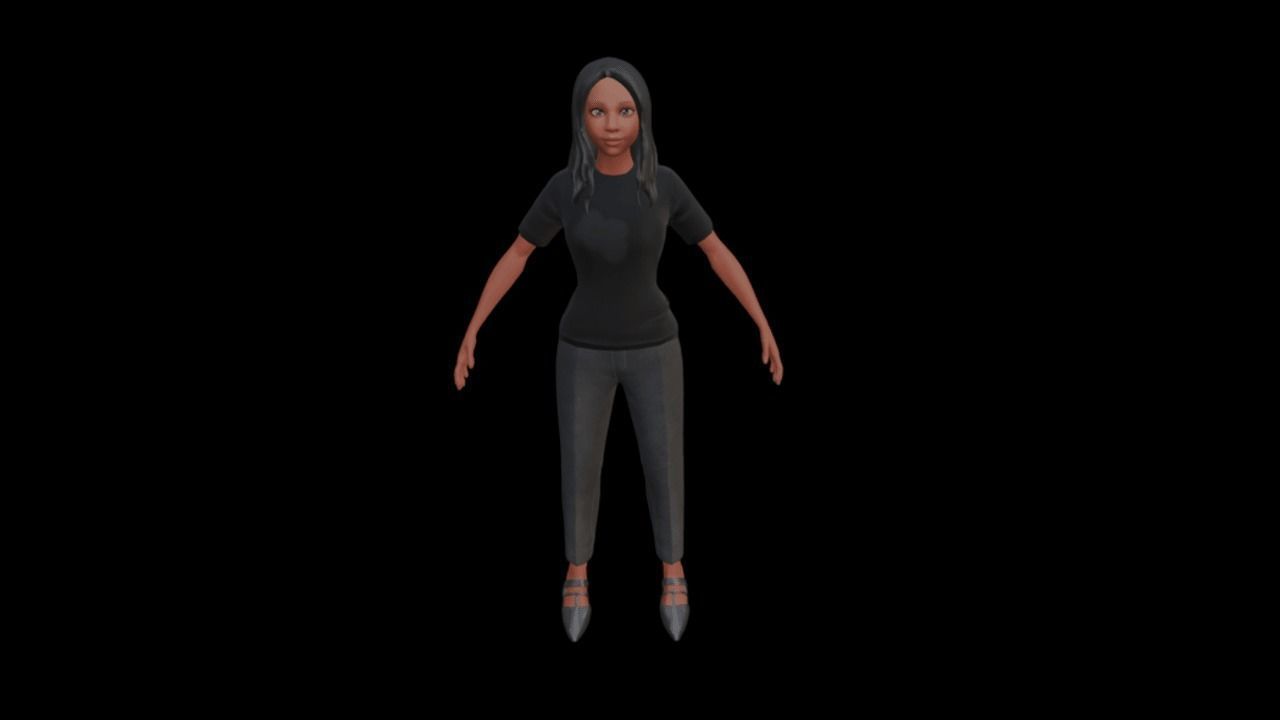 3D model VRChat Female Model VR / AR / low-poly | CGTrader