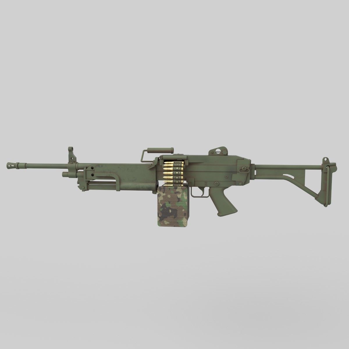 Machine gun 3D model | CGTrader