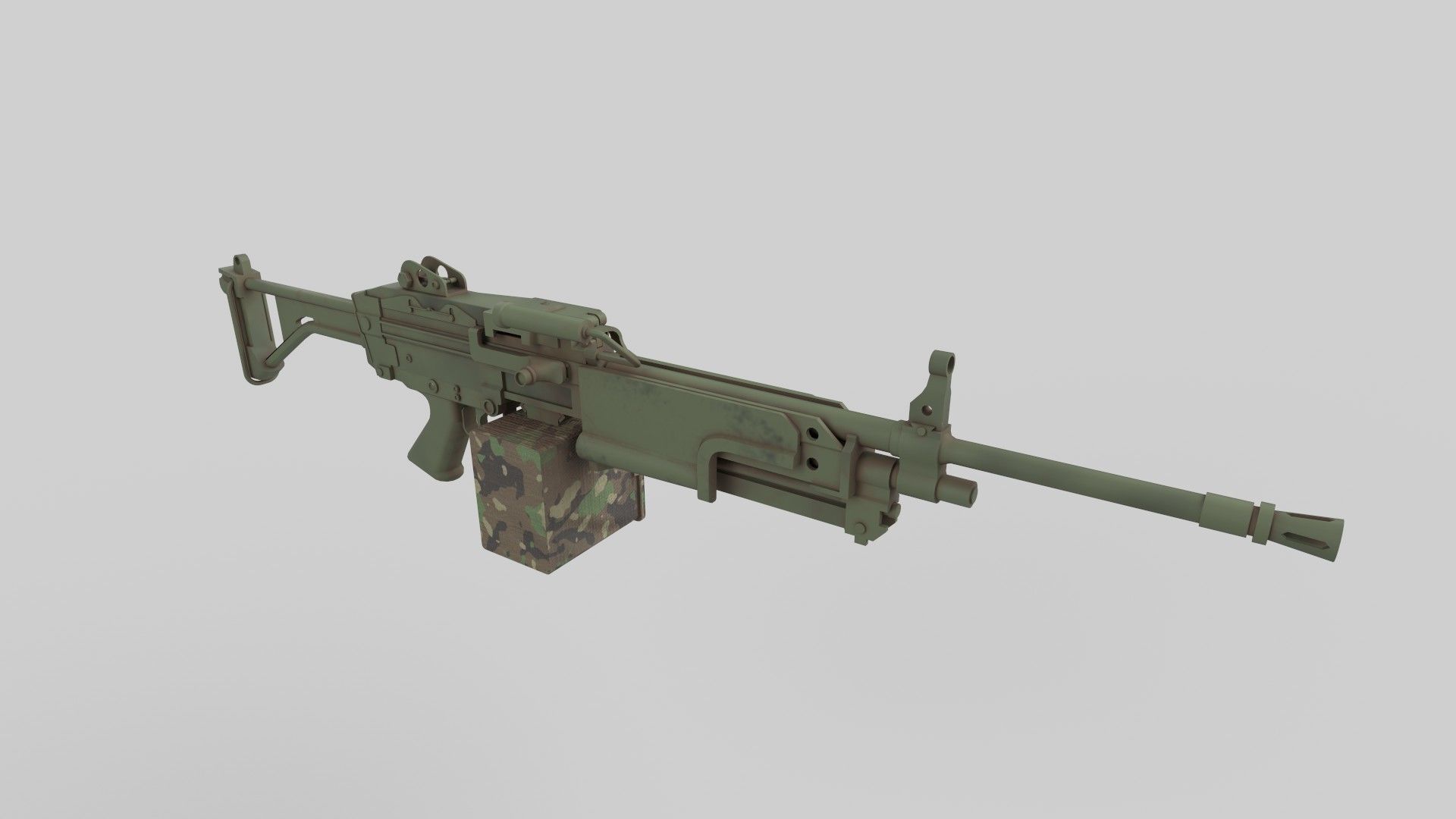 Machine gun 3D model | CGTrader
