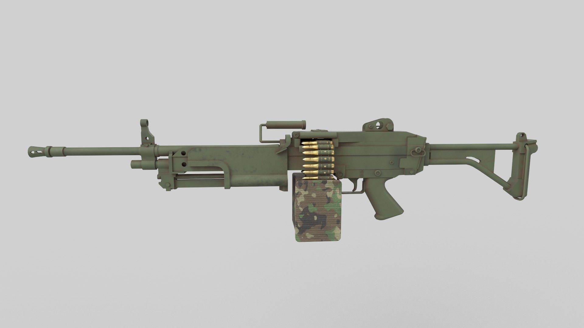 Machine gun 3D model | CGTrader