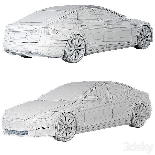 Tesla Model S 3D model | CGTrader